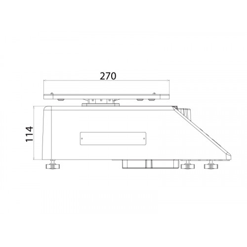 Balanza digital etiquetadora de mostrador SM-320 P 30KG DIGI