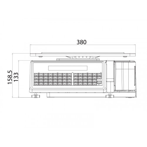 Balanza digital etiquetadora de mostrador SM-320 P 30KG DIGI